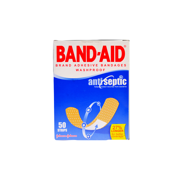 BAND-AID Brand Adhesive Bandages Washproof 50"s price in the ...